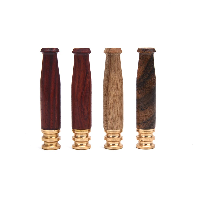 1pc Cigarette Holder Smoking Pipe Bit Straight Filter Wooden Polish ...