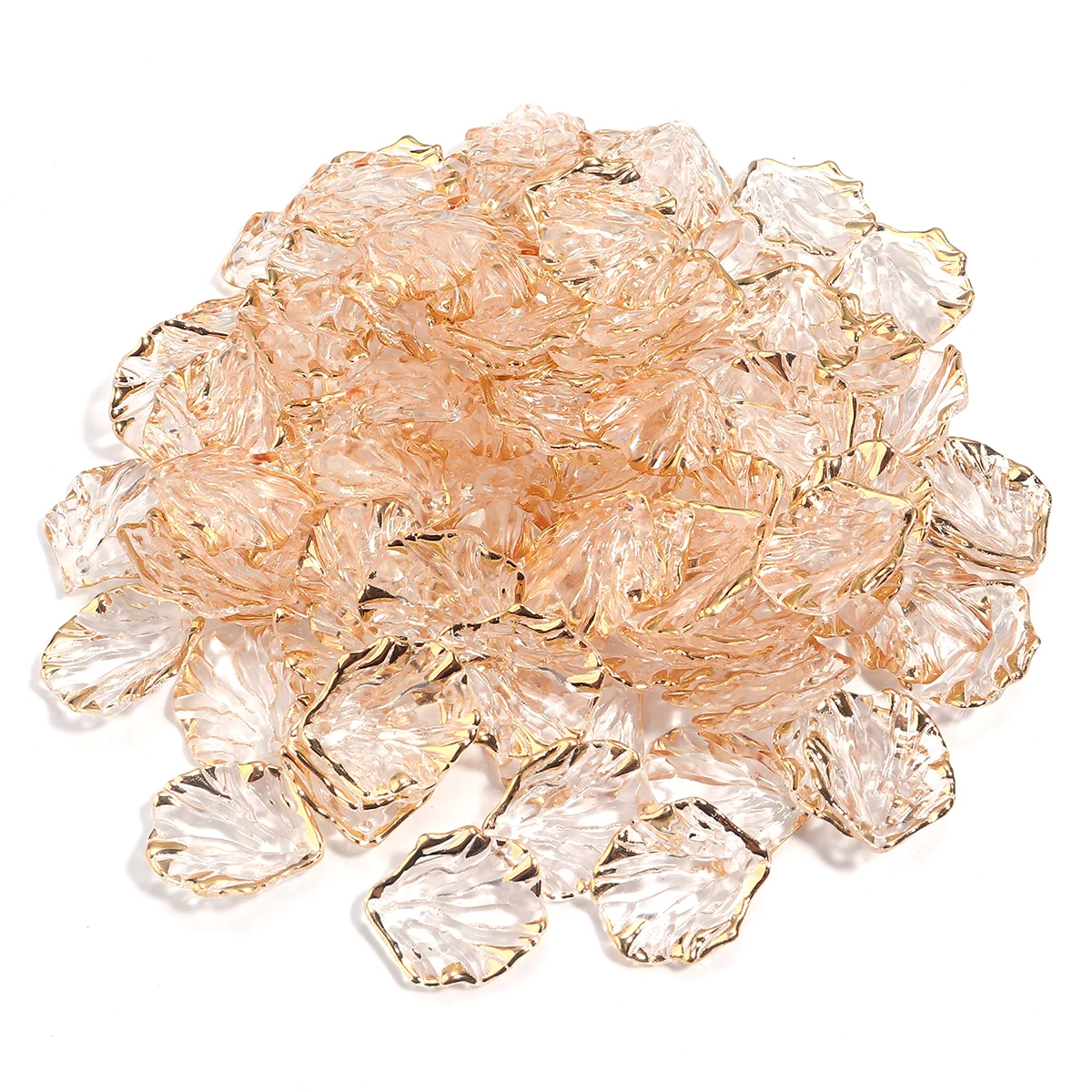 Hawaiian Flower Beads 100pcs Acrylic Flower Beads For Jewelry Making ...