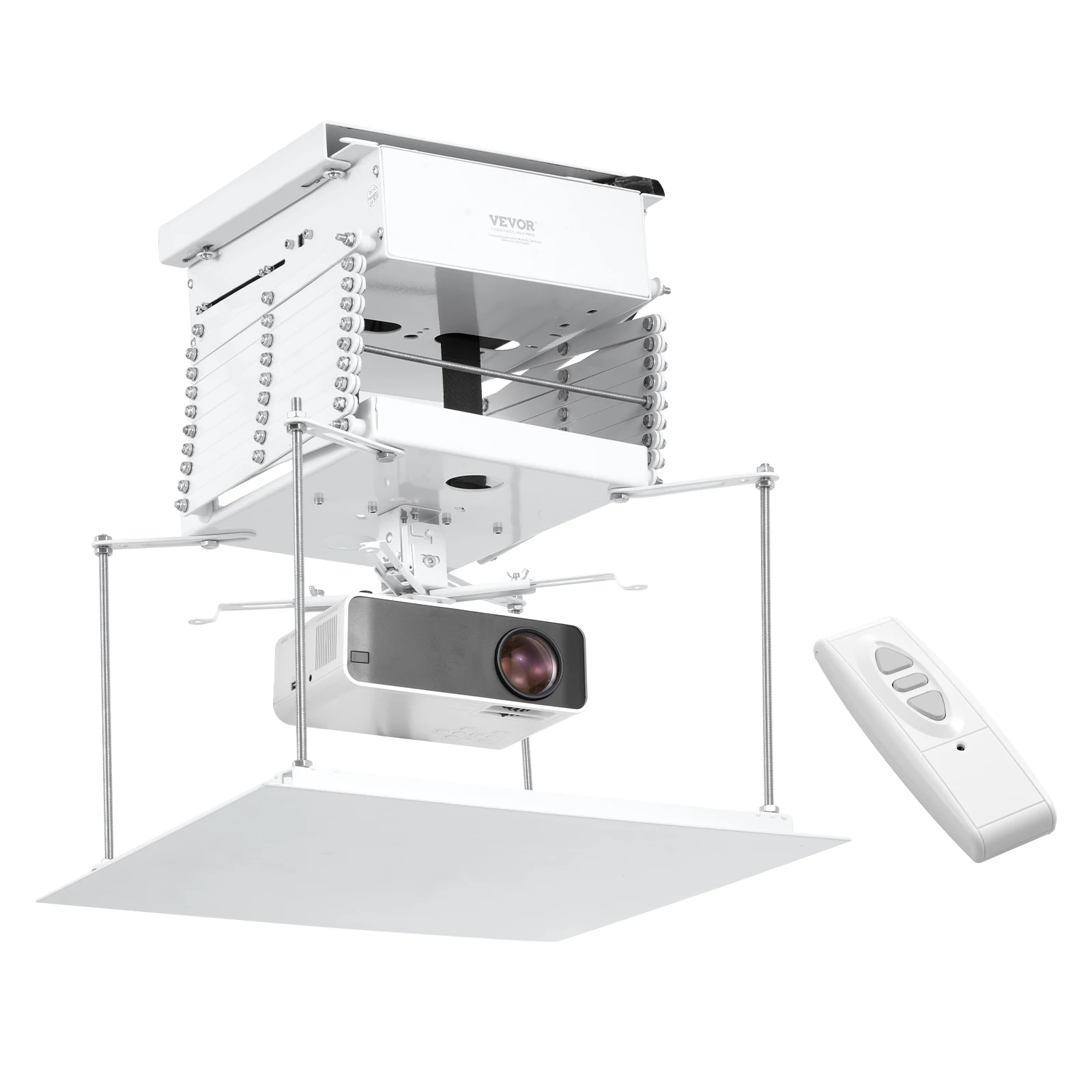 SucceBuy Motorized Projector Lift Hidden Projector Ceiling Mount w ...