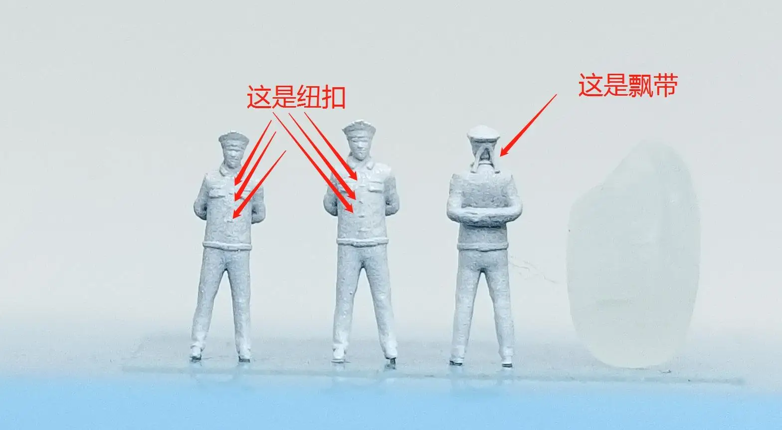 YZM Model YM057 1/350 PLA Navy/Crew/Soldiers/Figures Standing on Slope ...