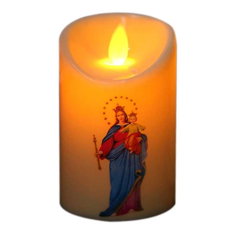 Jesus-Christ-Light-Led-Tealight-Romantic-Pillar-Light-Operated-for ...