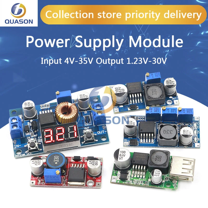 고품질 3A 조정 가능 DCDC LM2596 LM2596S 입력 4V 35V 출력 1.23V 30V dc dc 스텝 다운 전원 공급 장치 레귤레이터 모듈, 1 개|반도체 ...