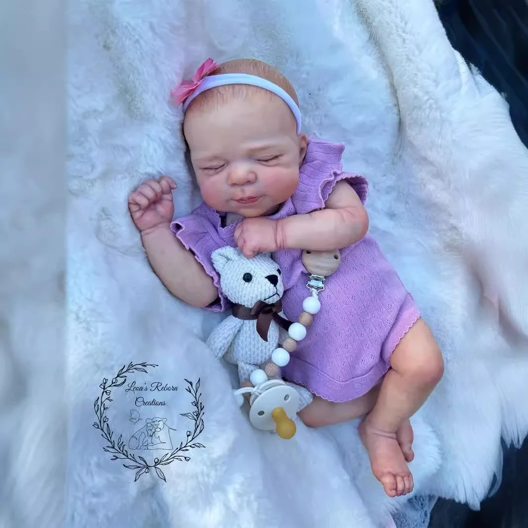 Cuddly-Bebe-Reborn-Girl-Cloth-Body-Silicone-Doll-48cm-Collectible ...