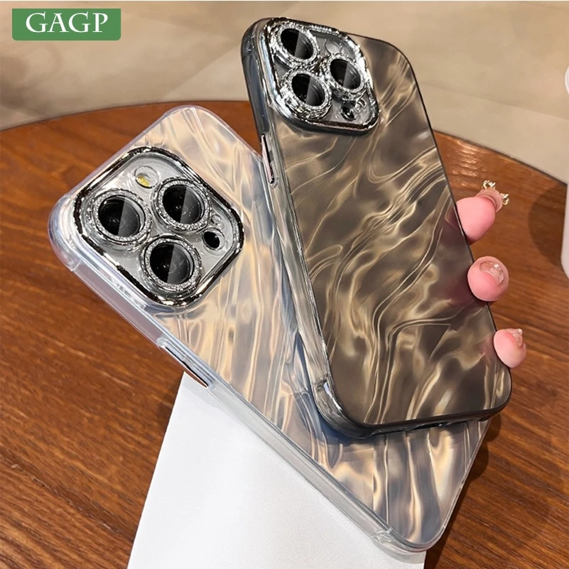 For-iPhone-15-Pro-Max-Glitter-Lens-Case-Luxury-3D-Water-Ripple-Tin-Foil ...