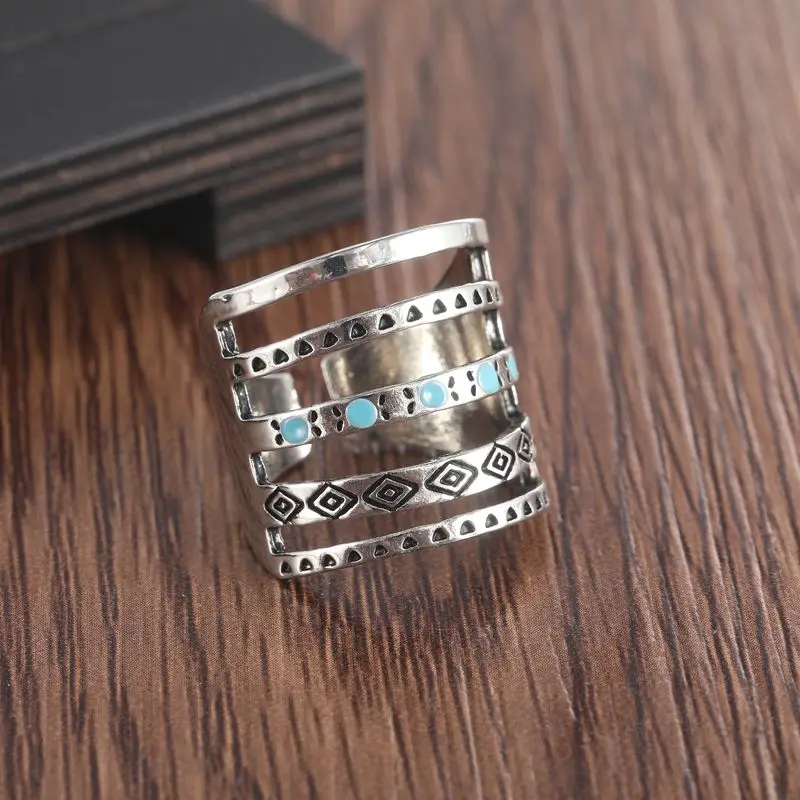 Bohemia-Stone-Inlaid-Finger-Joint-Rings-for-Women-Antique-Engraving ...