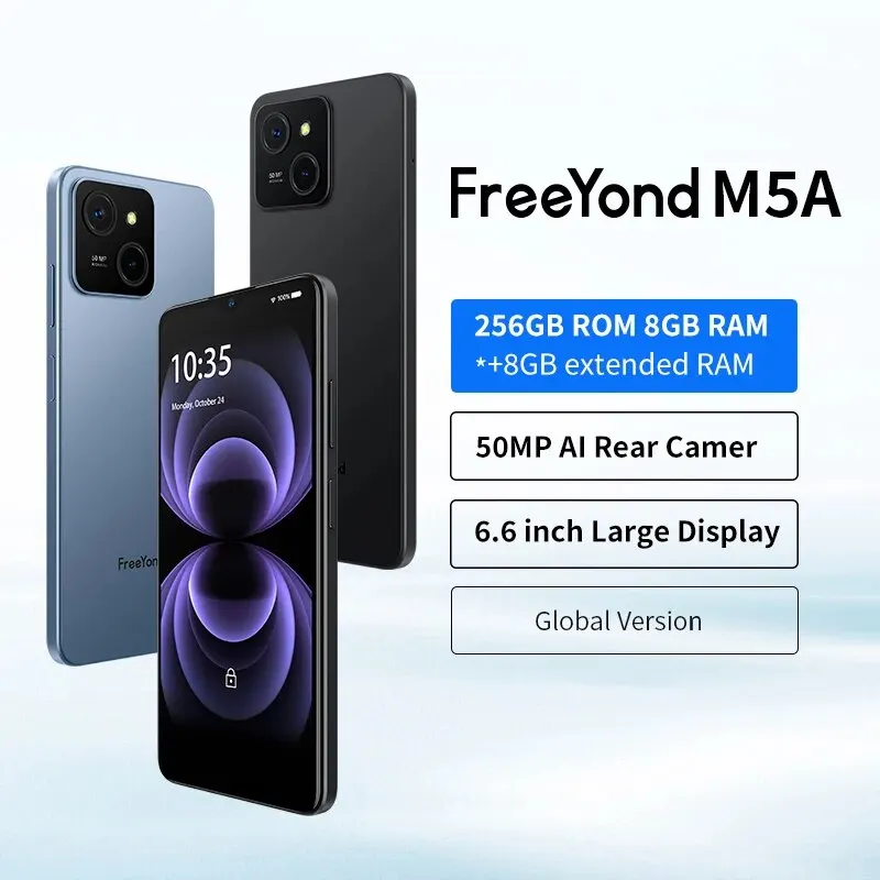 FreeYond-tel-fono-inteligente-M5A-m-vil-con-pantalla-de-256-90Hz-6-6-GB ...