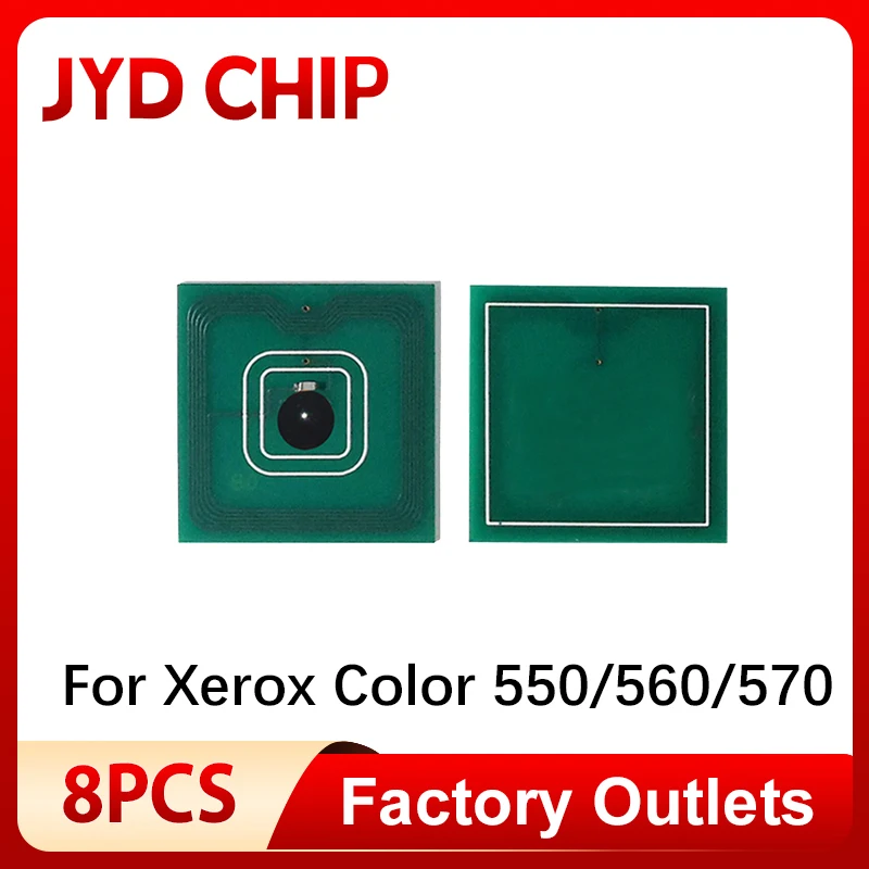 8pcs-Toner-Chip-For-Xerox-Color-550-560-570-Compatible-006R01525 ...