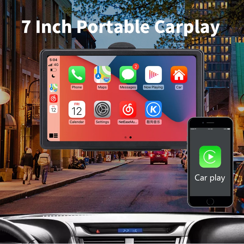 7 Inch Apple Carplay Wireless Bluetooth Android Auto Mirror Link APP 7-inch-apple-carplay-wireless-bluetooth-android-auto-mirror-link-app