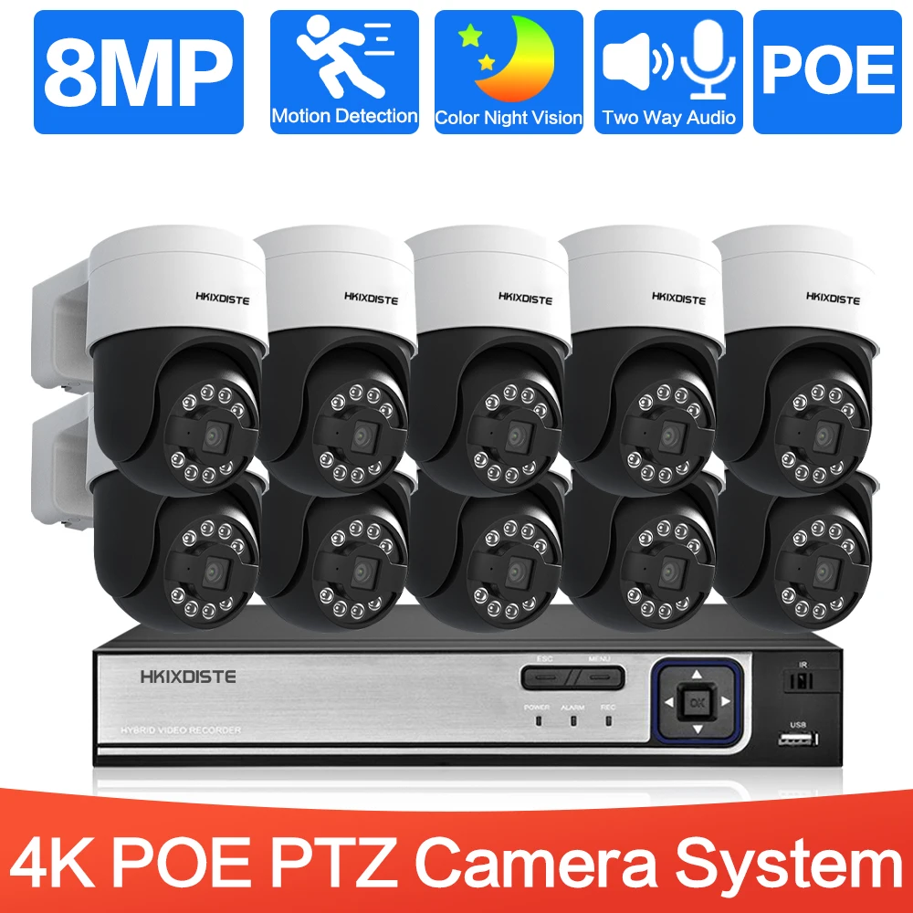 8Ch-10CH-NVR-4K-Cctv-Security-Cameras-System-8MP-PTZ-Home-Video ...