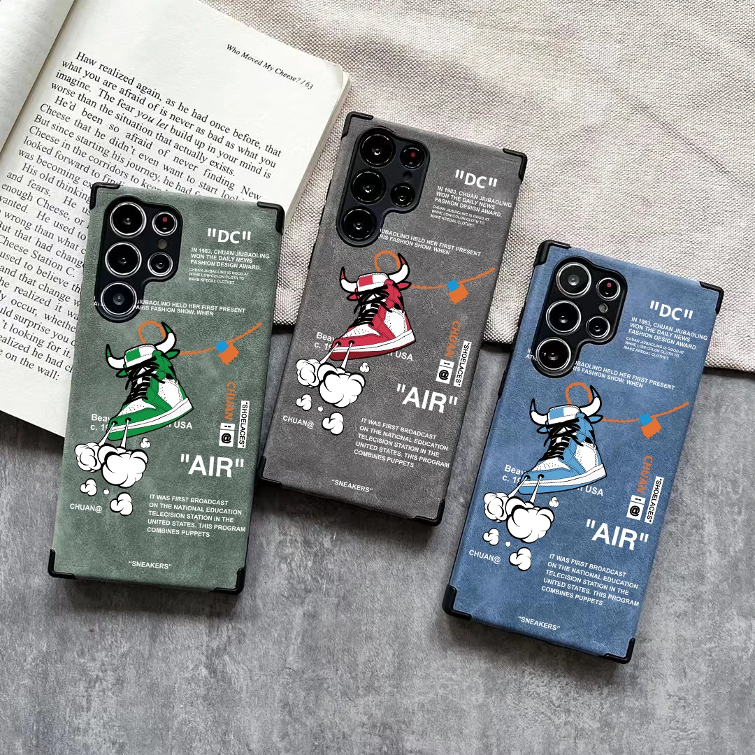 JAMES Sneaker Leather Shoes Phone Case For Samsung Galaxy S10 S20 S21 ...