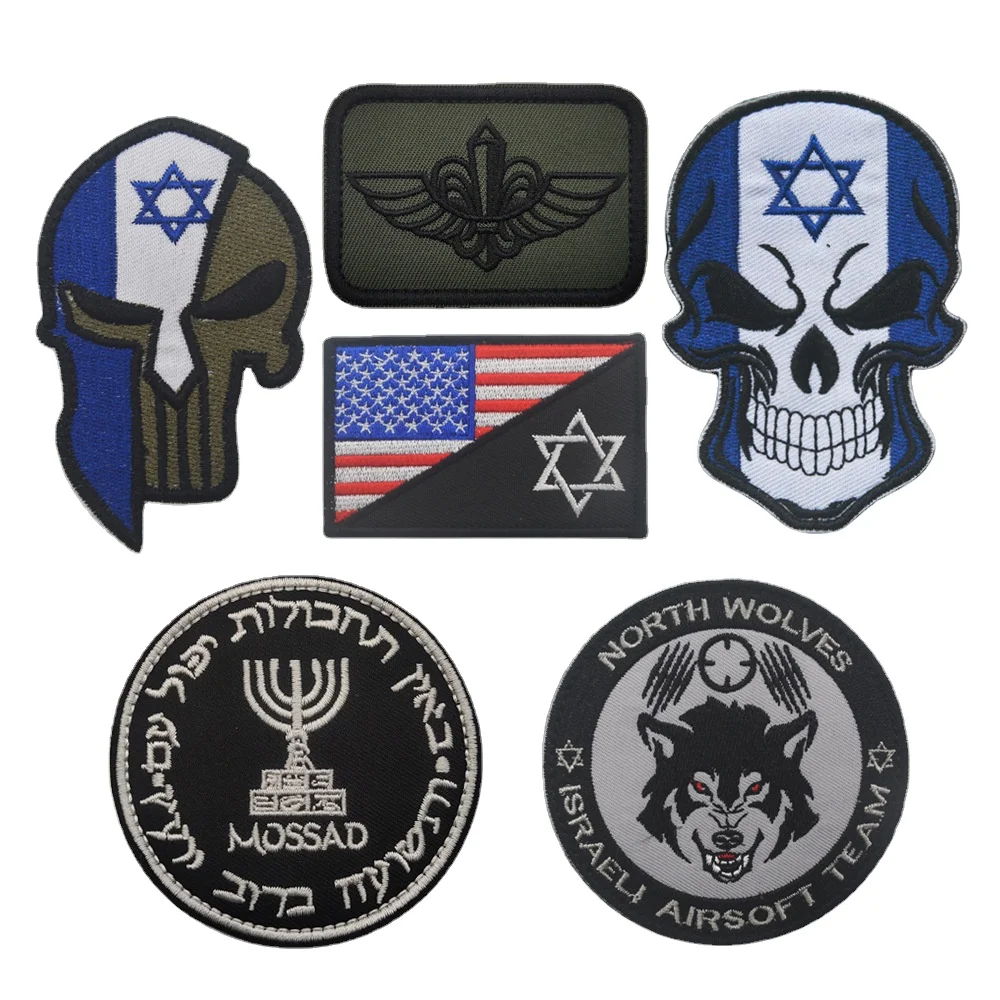 Israel-Badge-Punisher-Skull-Patches-for-Clothing-Military-Tactical-Hook-and-Loop-Stickers ...
