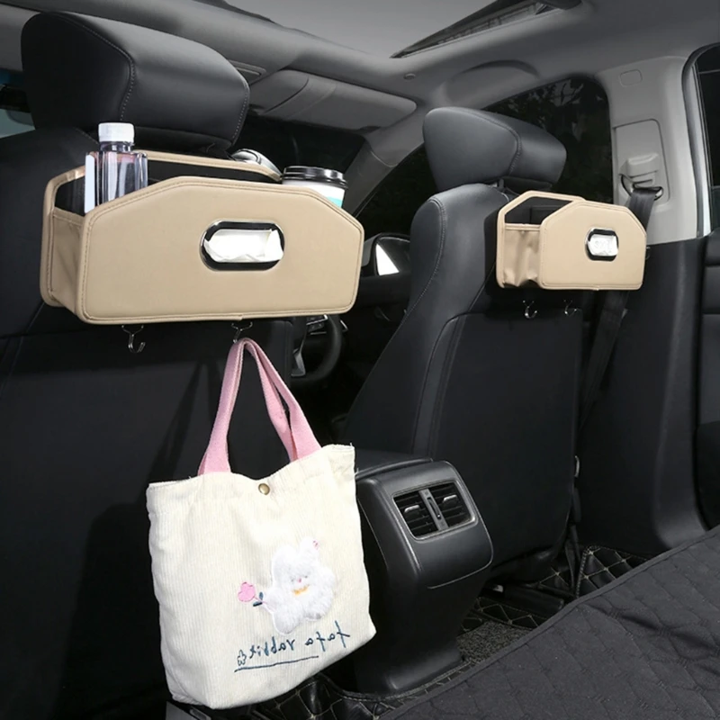 Car-Back-Organizers-with-2-Drink-Cup-Holder-Tissue-Box-and-Storage-Box ...