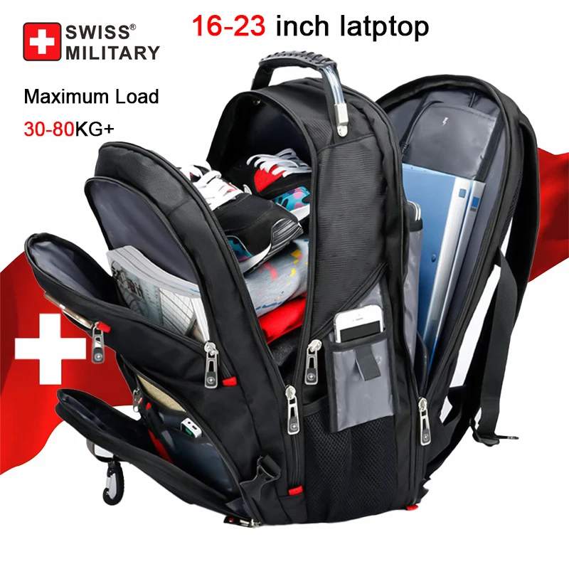 Mochila-multifunci-n-SWISS-MILITARY-para-hombre-bolsa-de-viaje-de-gran ...