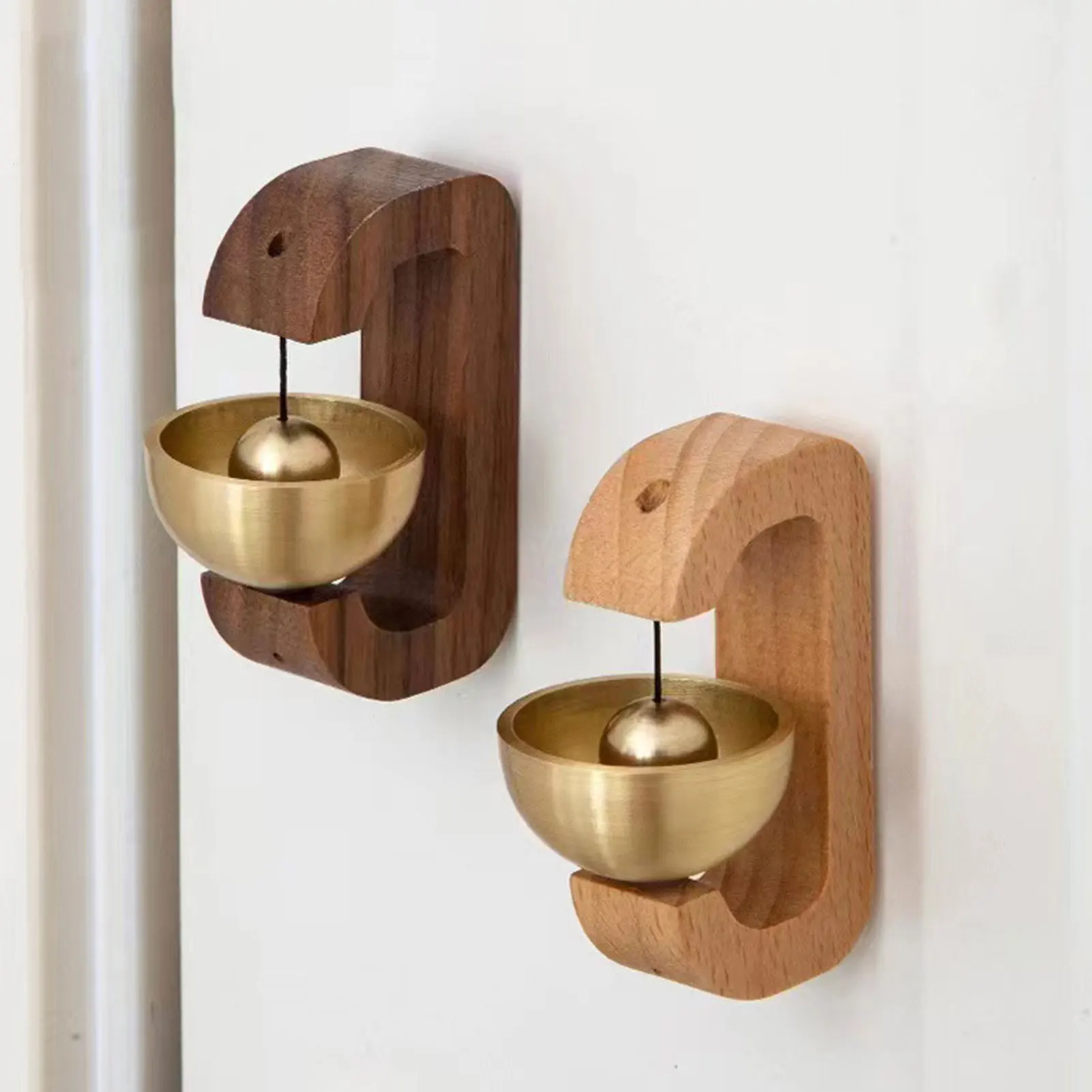 Magnet-Doorbell-Wood-Bell-Gentle-Sound-Bell-Entrance-Decorative ...