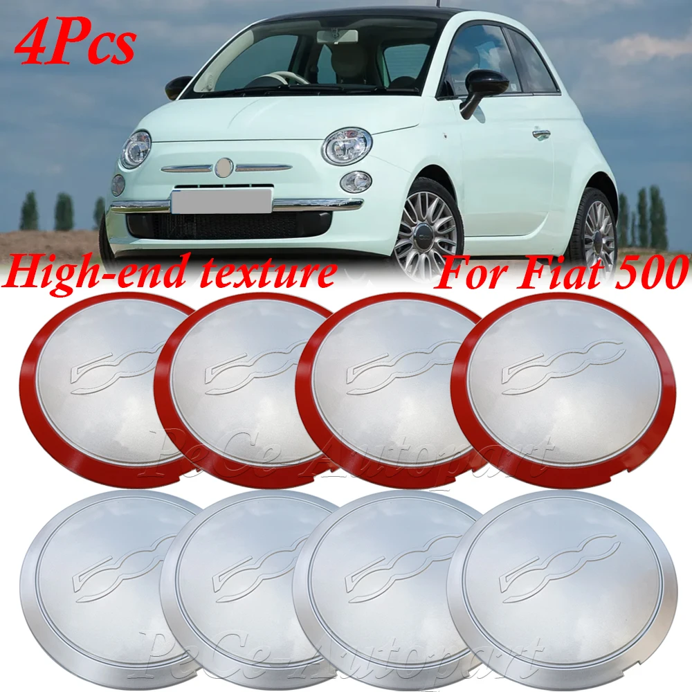 4Pcs-133mm-Hubcap-For-Fiat-500-Wheels-Centre-Hub-Caps-68078419AC ...