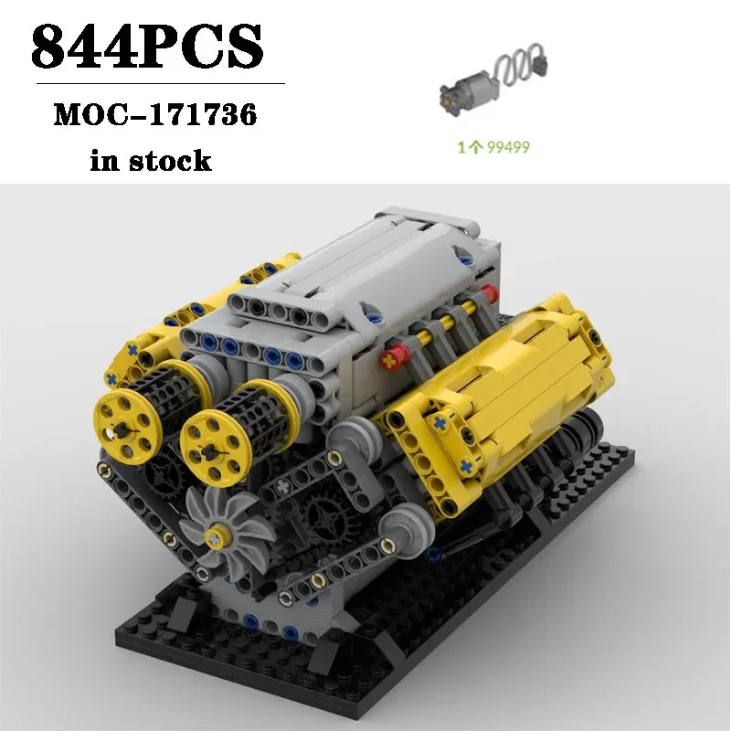 Building-Block-MOC-171736-Driving-Car-Making-Engine-V8-Construction ...