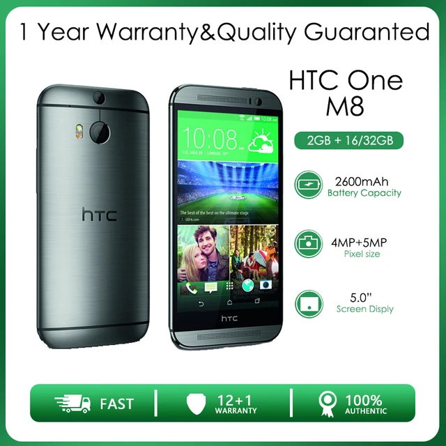 Htc One M8 Silver Front