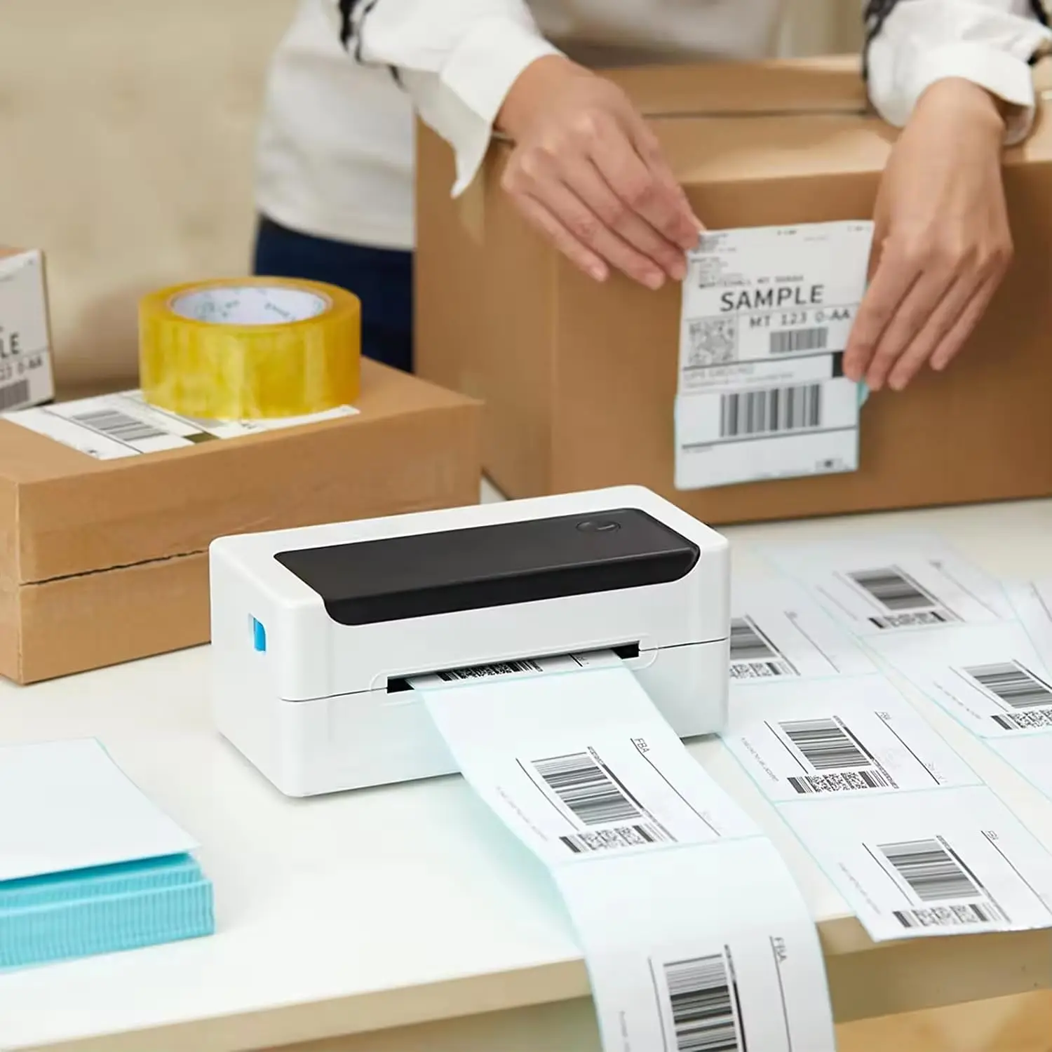 Direct Thermal Shipping Labels 4x6 Thermal Labels Fanfold Perforated ...