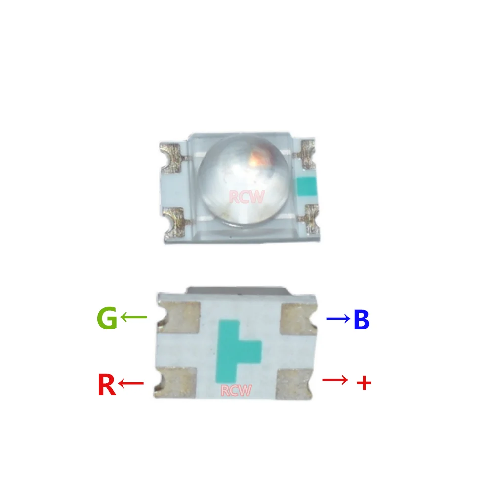 100pcs-SMD-4028-RGB-full-color-three-color-RGB-LED-mechanical-keyboard ...