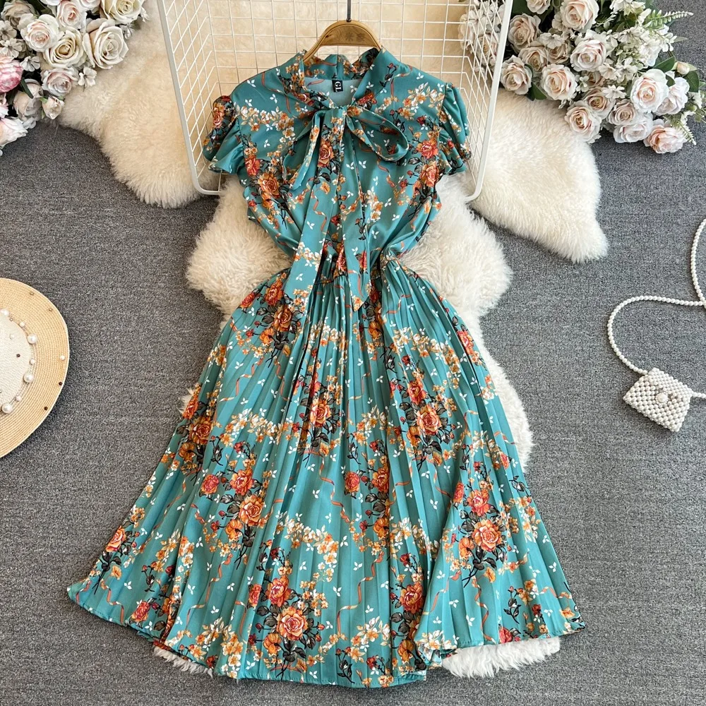 YuooMuoo Women Dress 2024 New Summer Y2K Bow Neck Short Shirt Dress ...