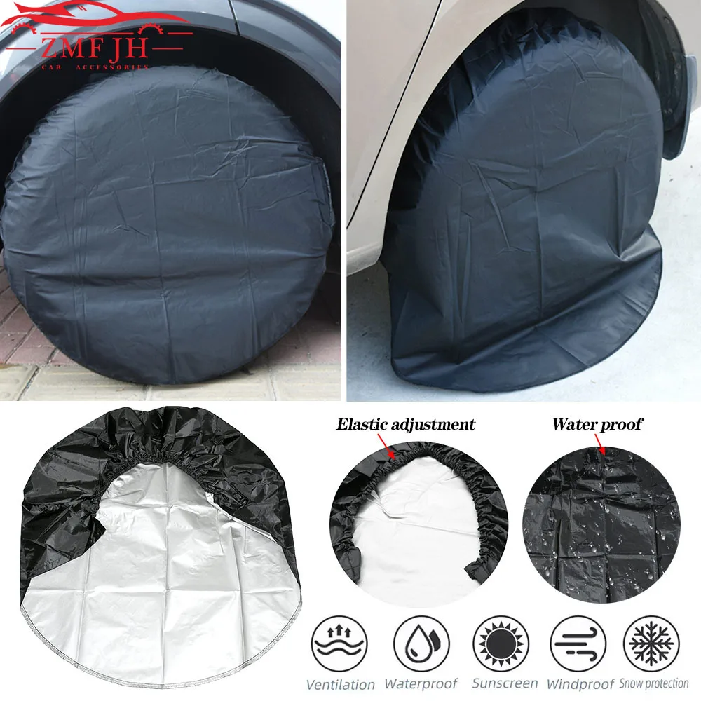 4PCS Wheels Case Protector Bags Car Heavy Duty RV Wheel Tire Covers ...