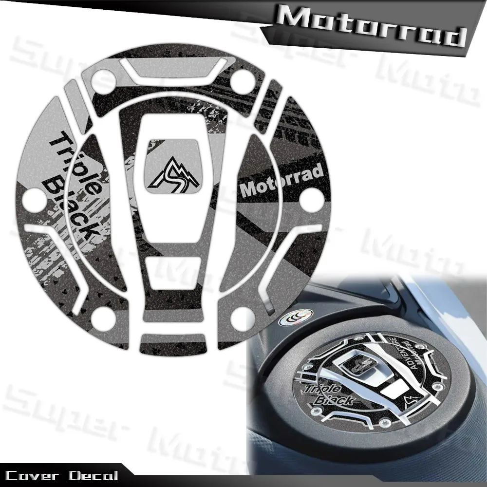 Motorcycle Frosted Fuel Tank Stickers Oil Gas Cap Protector Decal For ...