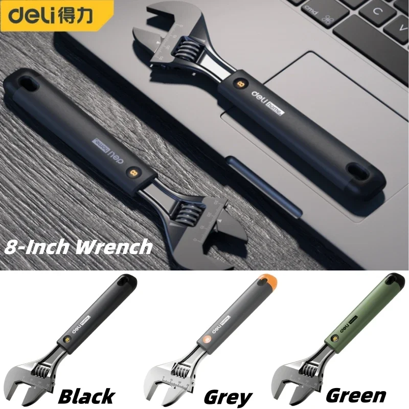 Deli-8-Adjustable-Anti-slide-Spanner-Wrench-Multifunction-Adjust-Pipe ...