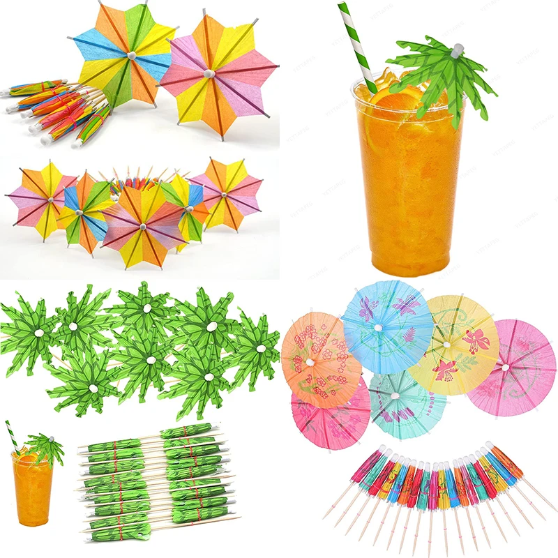 10-20-30pcs-Umbrella-Cocktail-Drink-Picks-Food-Fruit-Bamboo-Toothpick-Dessert-Cake-Stick ...