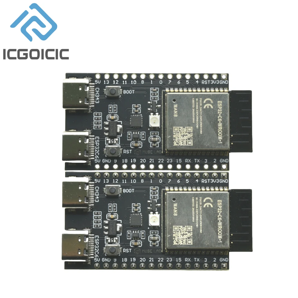 ESP32-C6-N4-N8-N16-Development-Board-ESP32-C6-Core-Board-WiFi6 ...