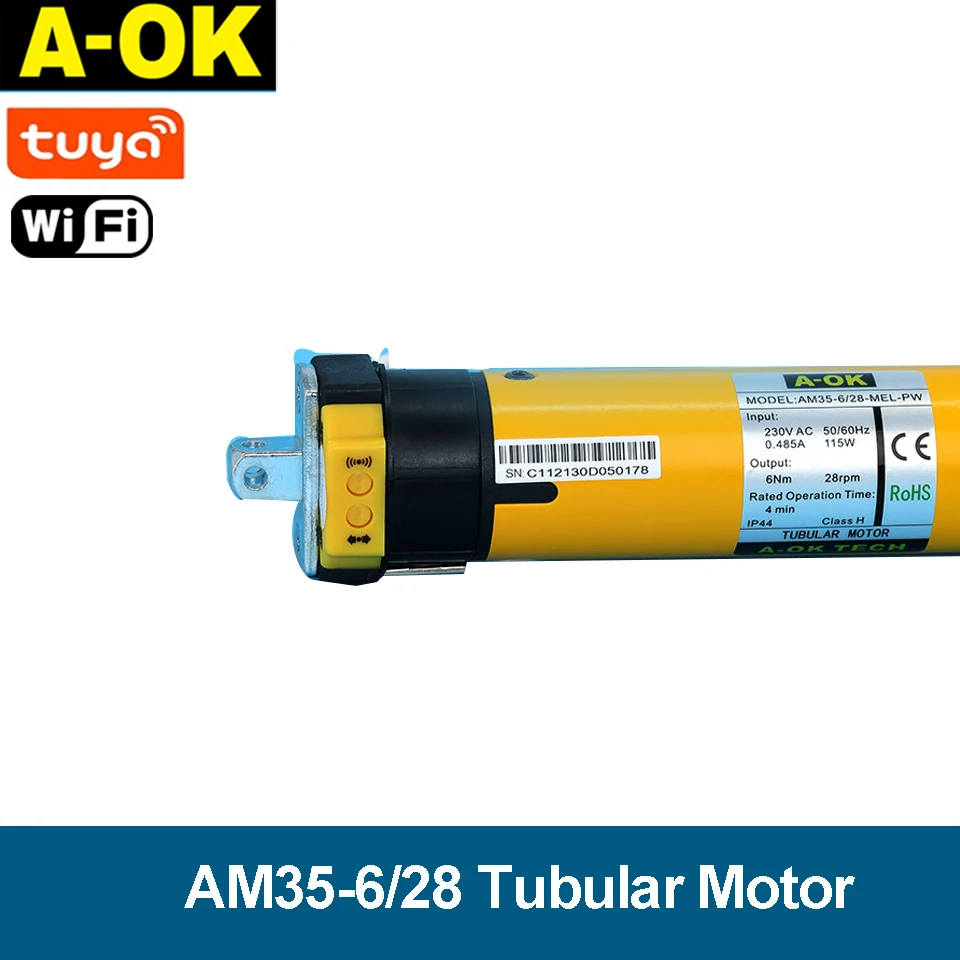 A-OK-tuya-smart-App-AM35-6-28-Silent-WIFI-Fast-Rolling-Tubular-Motor ...