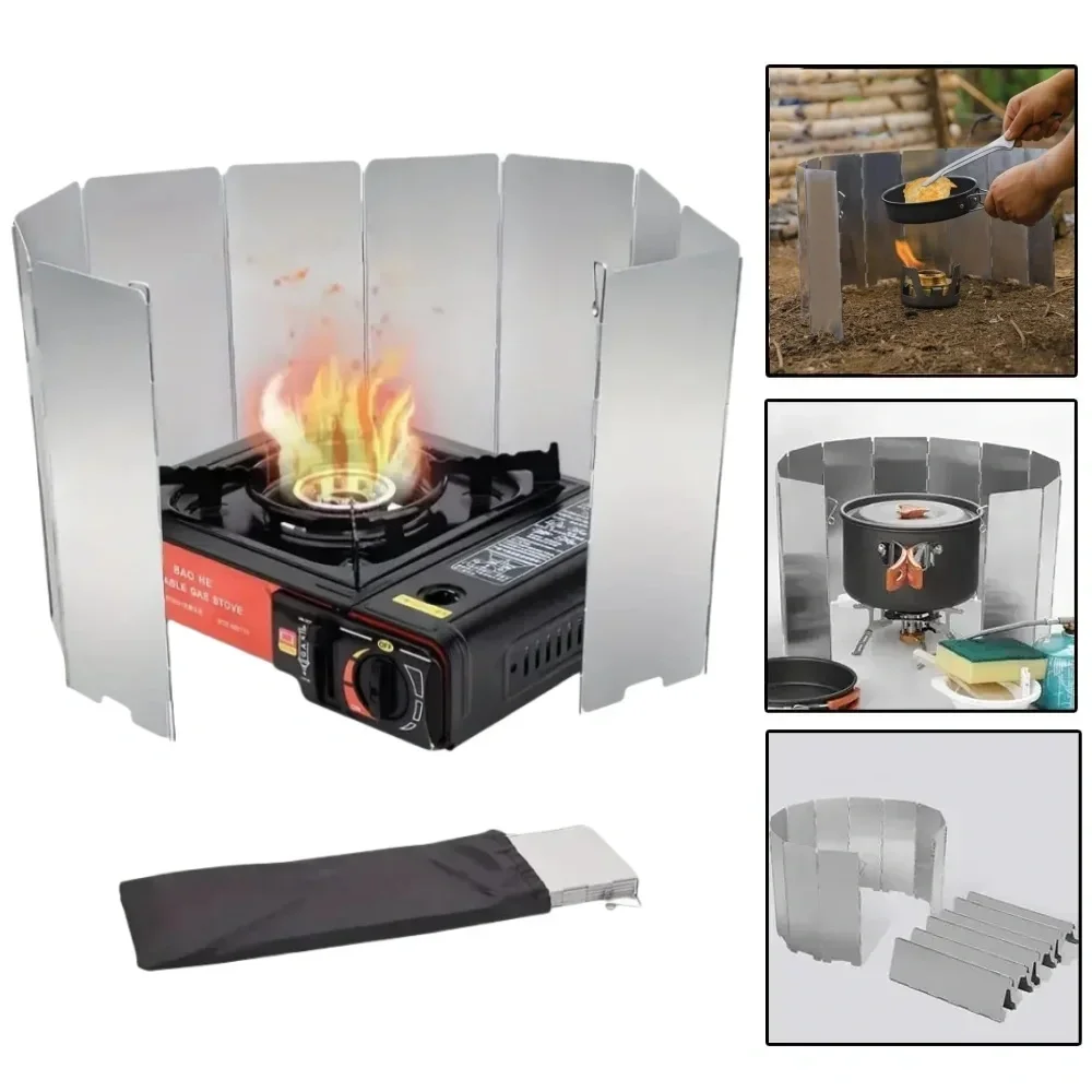 Ultralight-Outdoor-10-Plates-Foldable-Wind-Shield-Camping-Stoves ...