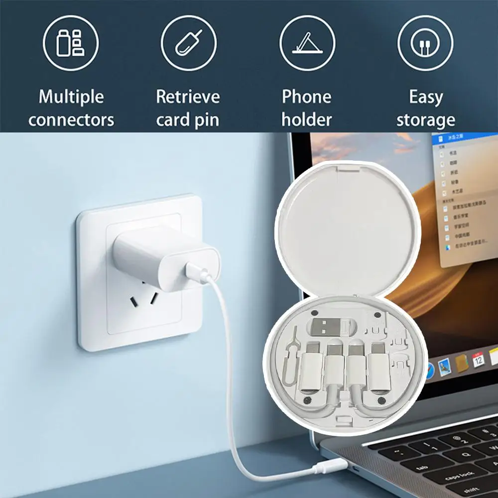 9-In-1-Cable-Case-Multifunction-Cable-Box-Holder-Type-C-Micro-TF-Power ...