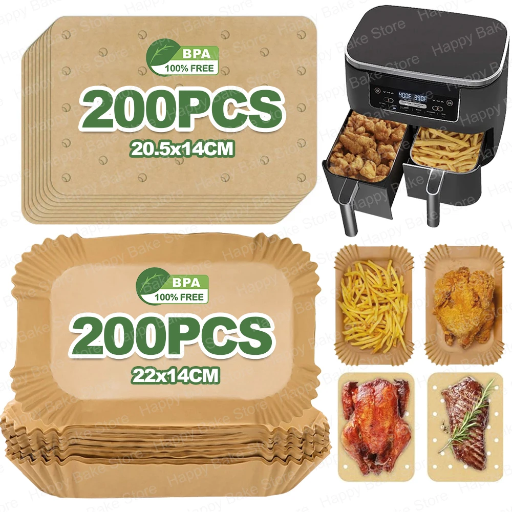 Air Fryer Disposable Paper Liner for Ninja Dual XL foodi AF300 AF400 ...