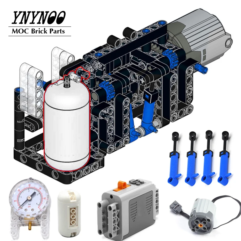 NEW Technical MOC Pneumatic Pump Compact Building Blocks Model with ...