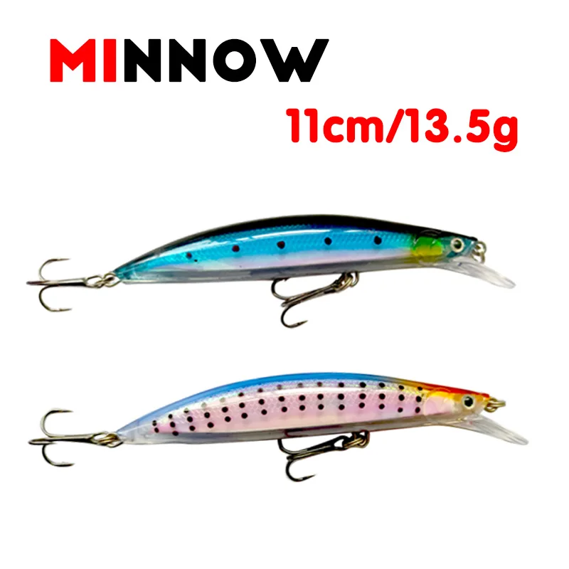 1Pcs-Sinking-Minnow-Fishing-Lure-11cm-13-5g-Laser-Baits-Wobblers ...