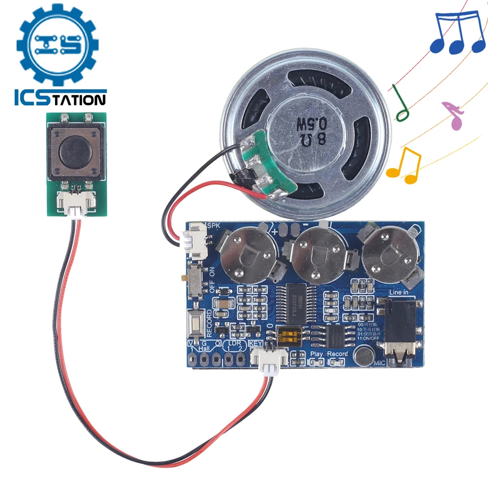 Sound Voice Recordable Module 17 Min 8m Programmable Voice Playback ...