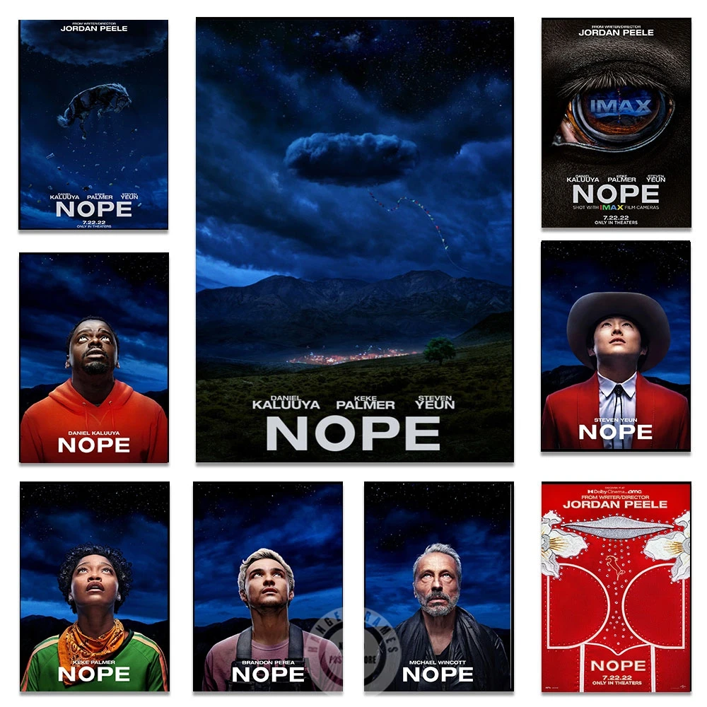 Nope Film posteri tuval boyama 2022 yeni bilim kurgu korku filmi baskı ...