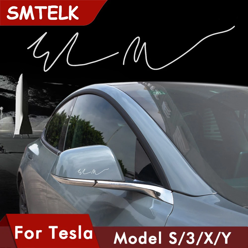 2022 Elon Musk Signature Car Sticker For Tesla Model S 3 X Y 2021 ...