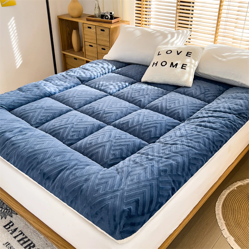 Lamb-Velvet-Mattress-Student-Dormitory-Single-Double-Bed-Cushion ...