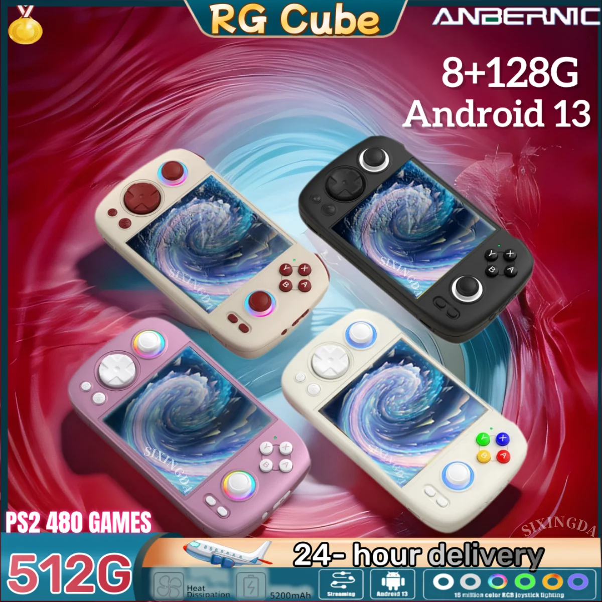 ANBERNIC-RG-CUBE-Retro-Handheld-Game-Console-Video-Player-3-95-Inch ...