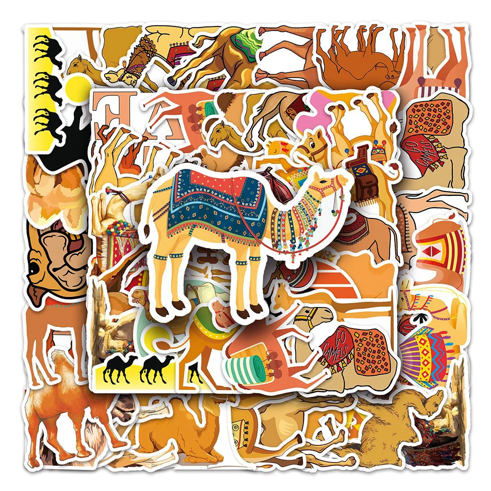 50PCS-Desert-Camel-Cartoon-Animal-Stickers-DIY-Phone-Laptop-Luggage ...