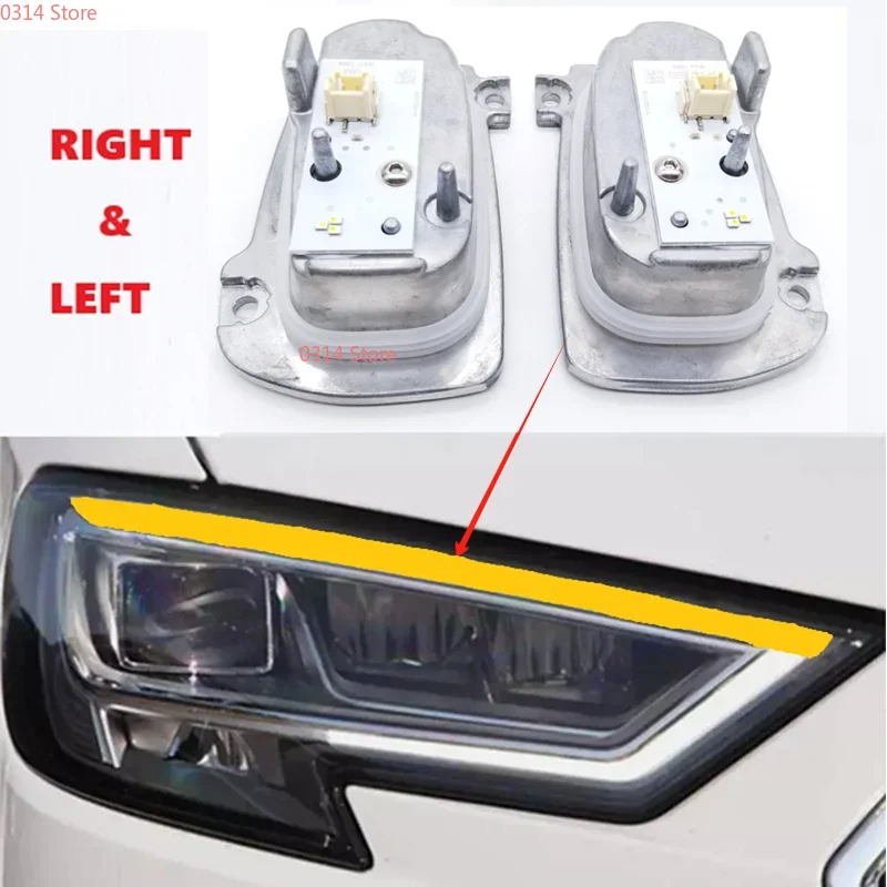 8V0998473B 8V0998474B New LED Angel Eye DRL Daytime Running Light ...