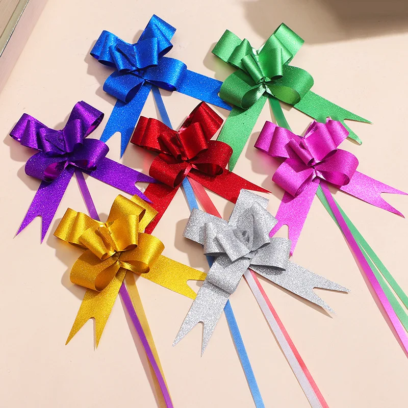 5-6.4cm Large Size Pull Flower Bows Gifts Ribbons 5-50Pcs Gifts Bows ...