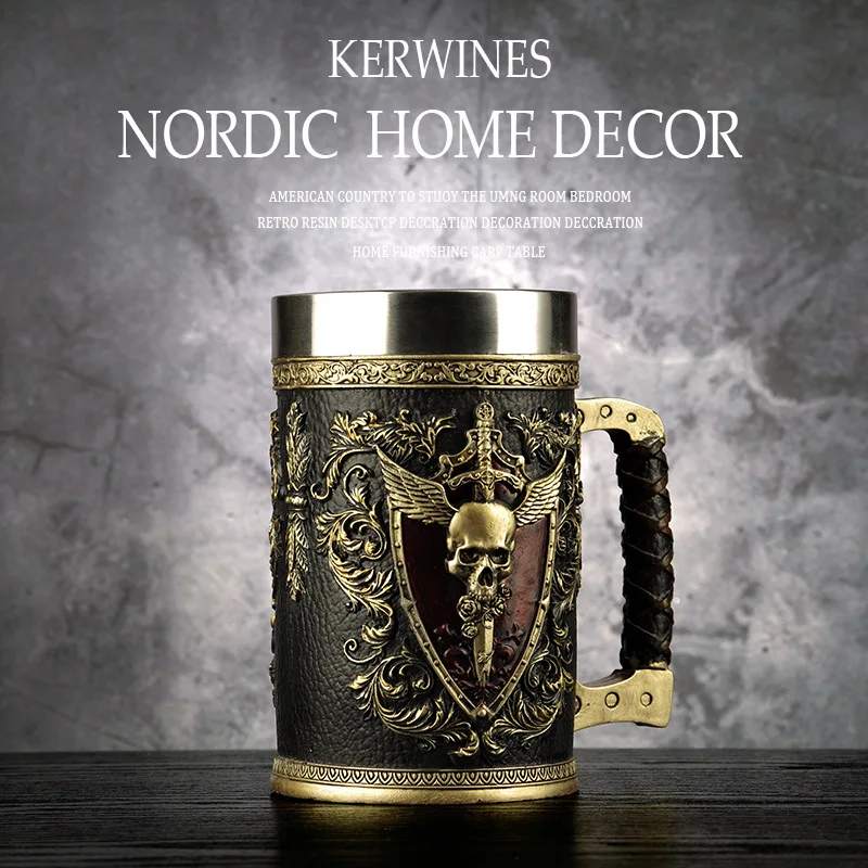 600ml-Beer-Mugs-3D-Stein-Tankard-Double-Headed-Eagle-Winged-Sword-And ...