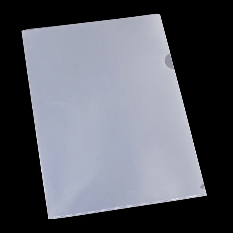 10Pcs Plastic Clear Document Folders L Type Folders Copy Safe Project ...