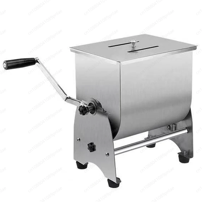 10KG Capacity Tilt Tank Manual Meat Mixers Side-turn dough mixer Manual ...