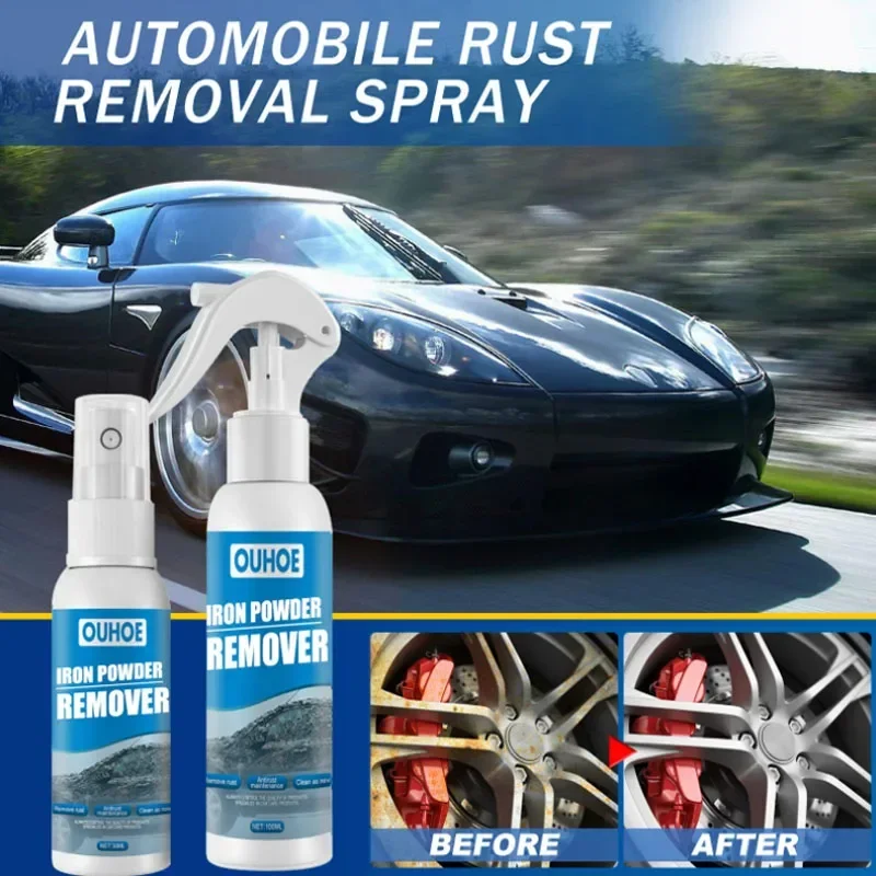 100ML Car Iron Rust Removal Spray Rust Remover LiquidCleaning withStain ...