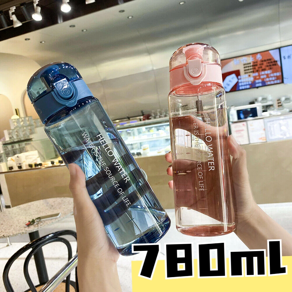 Portable-Sports-Water-Bottle-780ml-Leakproof-Drinking-Bottle-Portable-Gym-Travel-Clear-Drinking ...