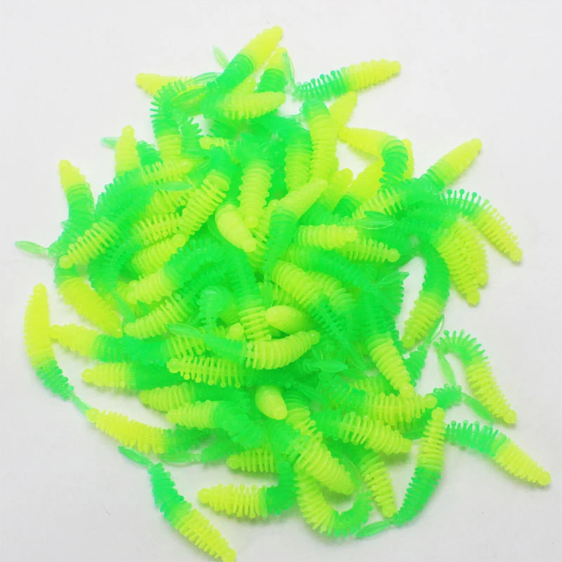 10Pcs/Lot 55mm/1g Silicone Soft Worm Bait Probaits Fishing Lure Pesca ...