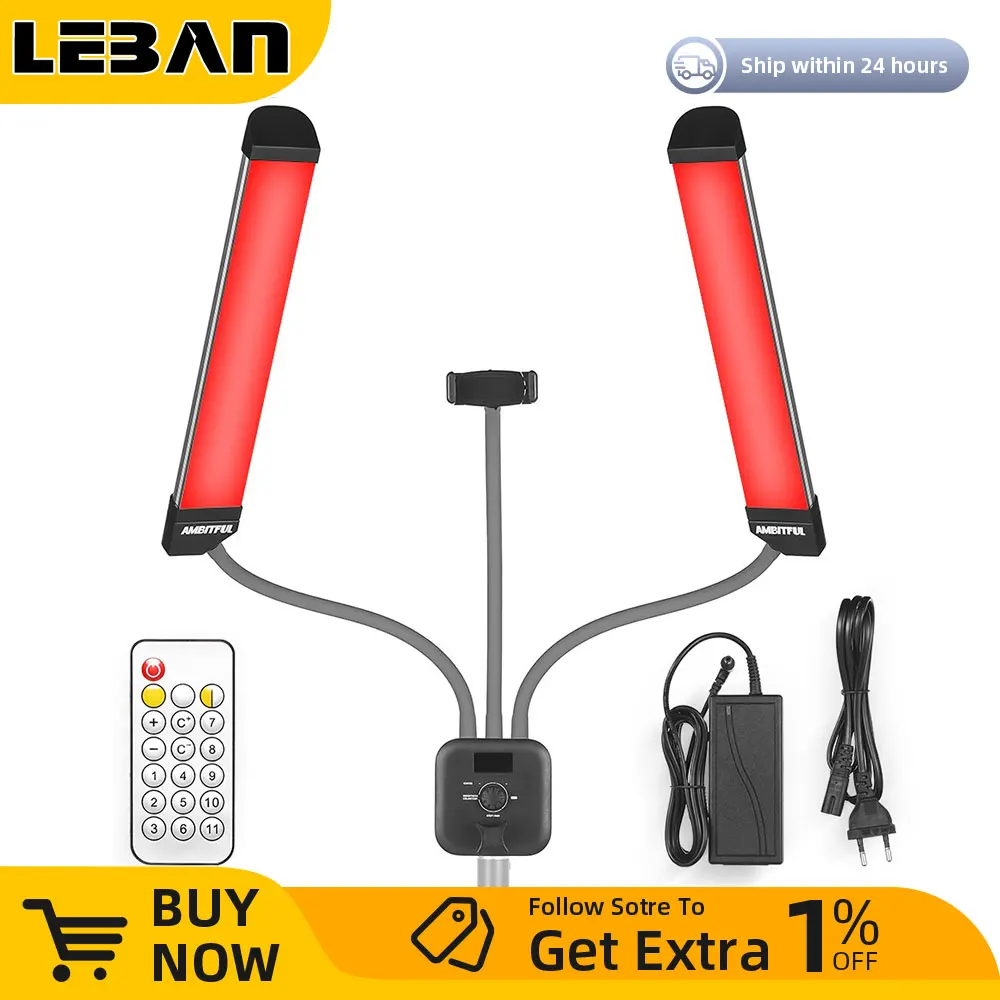 AMBITFUL-AL-20-RGB-3000K-6000K-Double-Arms-Fill-LED-Light-Long-Strips ...